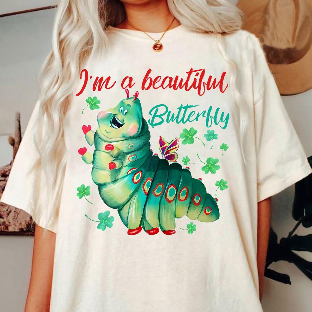 Disney A Bug's Life Heimlich I'm a Beautiful Butterfly T-shirt ...