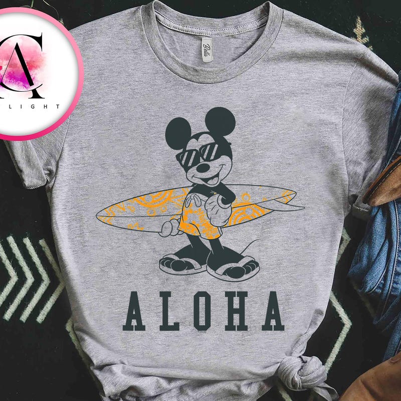 Mickey Aloha Shirt - Etsy