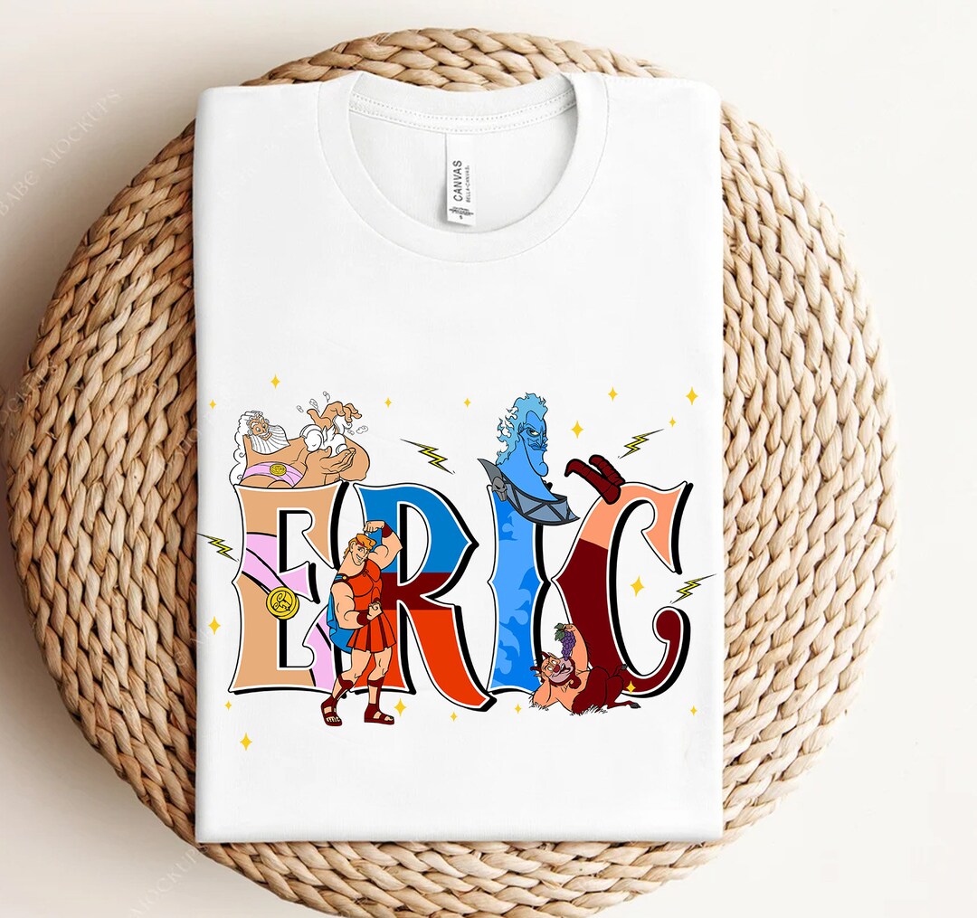 Custom Name Hercules Characters Shirt, Custom Girl Tee, Custom Boy ...