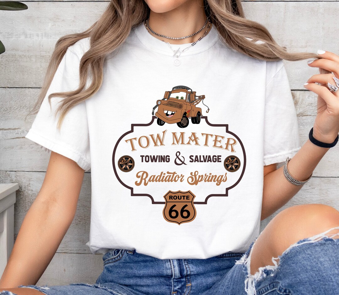 Disney Cars Tow Mater Radiator Springs Shirt, Tow Mater Towing and ...