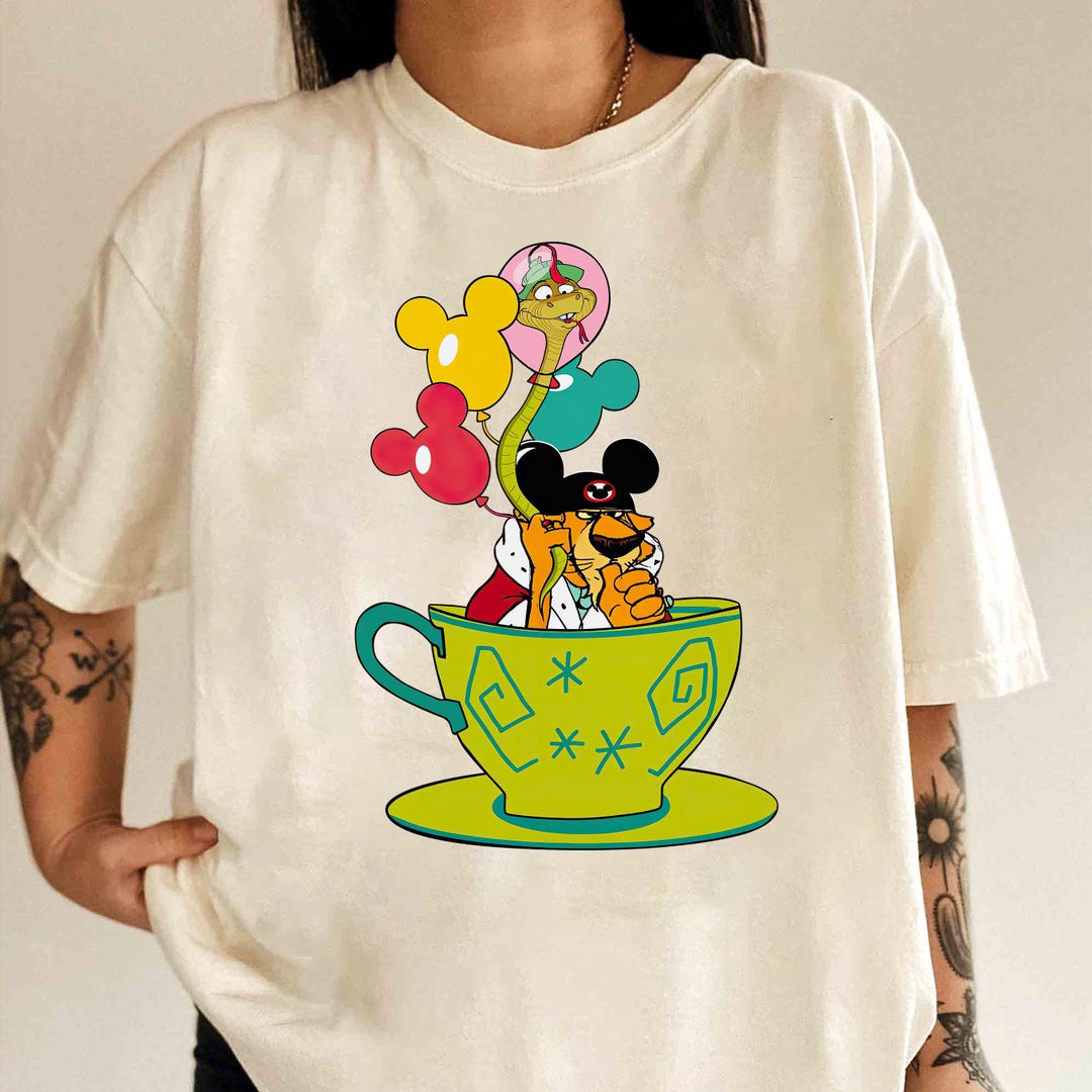 Prince John and Sir Hiss Mickey Balloons Tea Cup Shirt, Robin Hood ...