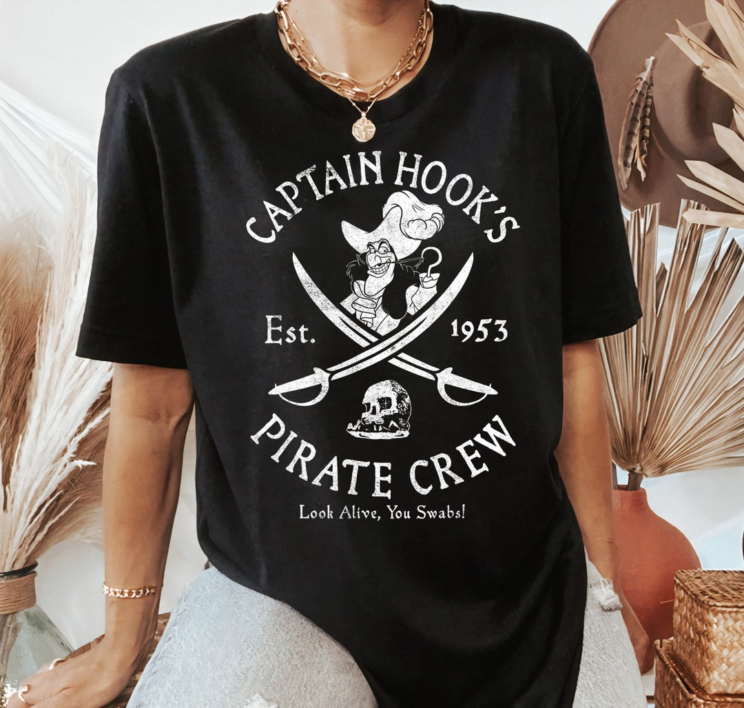 Disney Villains Captain Hook's Ets 1953 Pirate Crew T-shirt,retro Hook ...