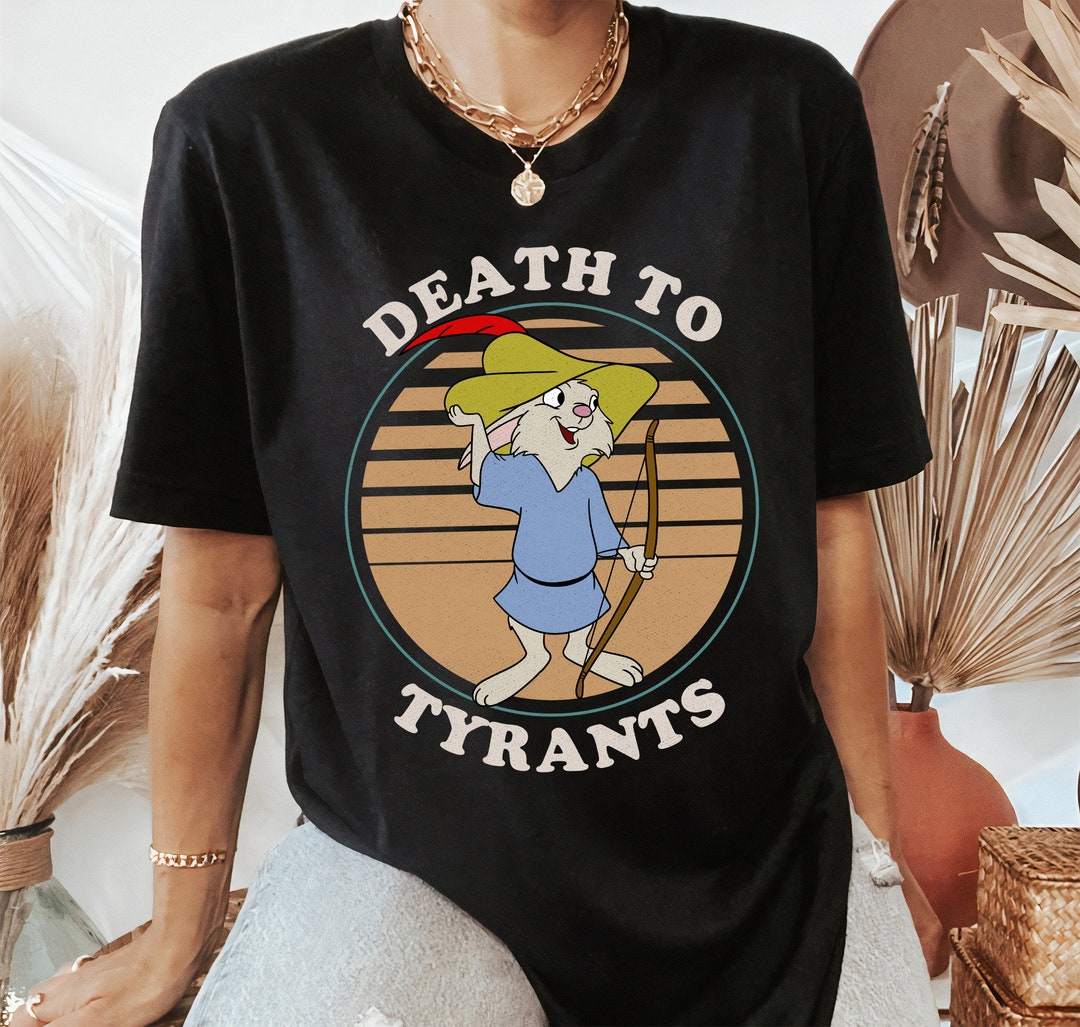 Retro 70s Skippy Rabbit Death to Tyrants Shirt, Robin Hood Disney T ...