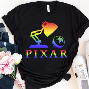 Disney Pixar Rainbow Pixar Logo T-shirt, Magic Kingdom Shirt ...