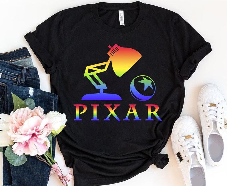 Disney Pixar Rainbow Pixar Logo T-shirt Magic Kingdom Shirt - Etsy