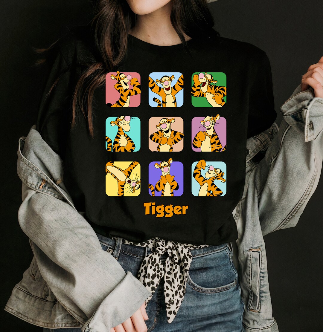 Disney Winnie the Pooh Tigger Portrait Moods Retro 90s Shirt - Etsy