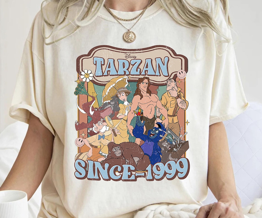 Disney Vintage Tarzan Since 1999 Shirt, Tarzan and Jane Shirt, Tarzan ...