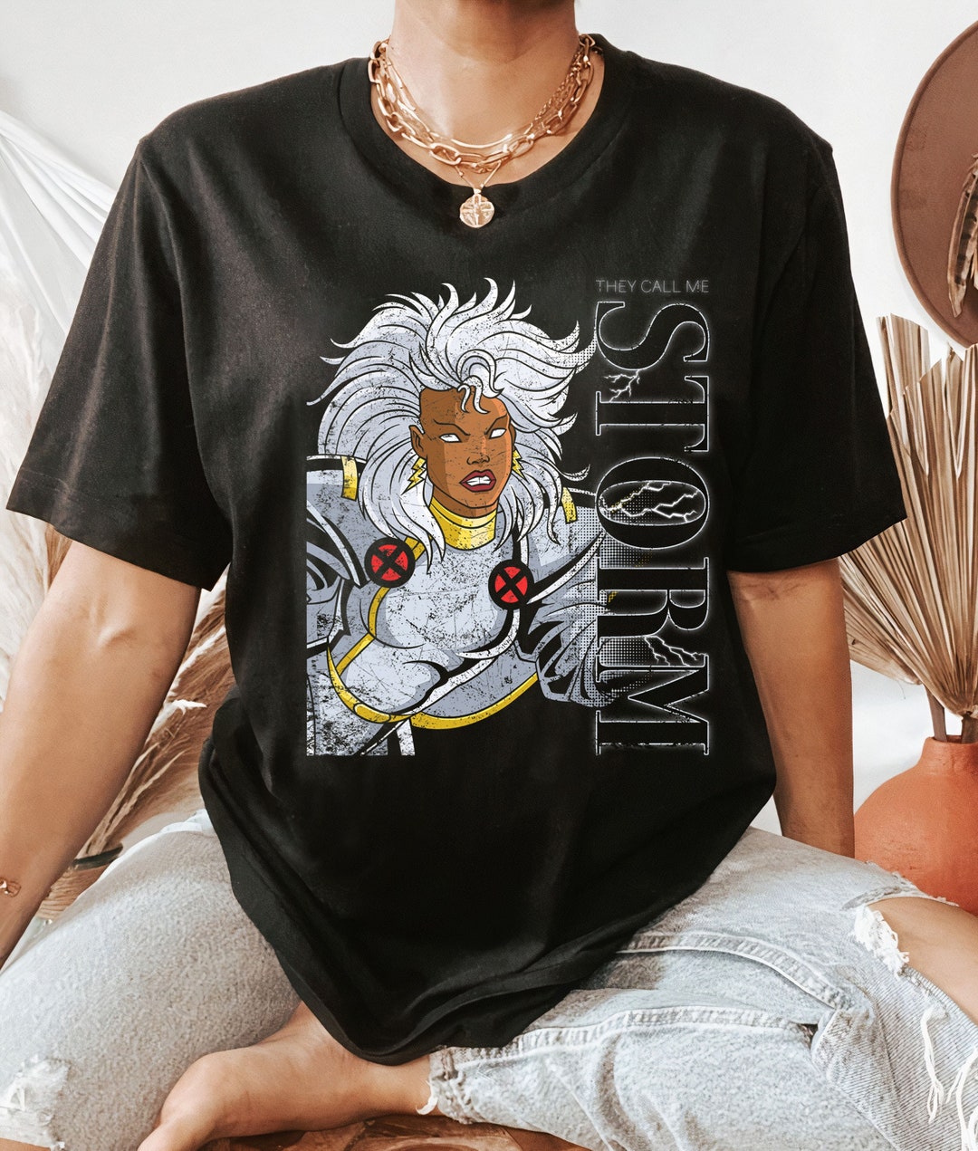 Marvel X-men Classic Vintage Comic They Call Me Storm 90s Retro T-shirt ...