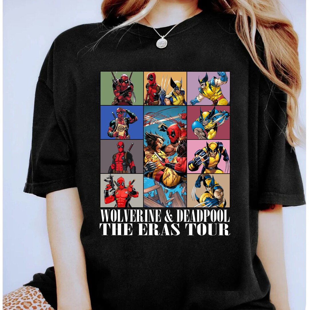 Marvel Deadpool Eras Tour Shirt, Deadpool and Wolverine Come Together ...