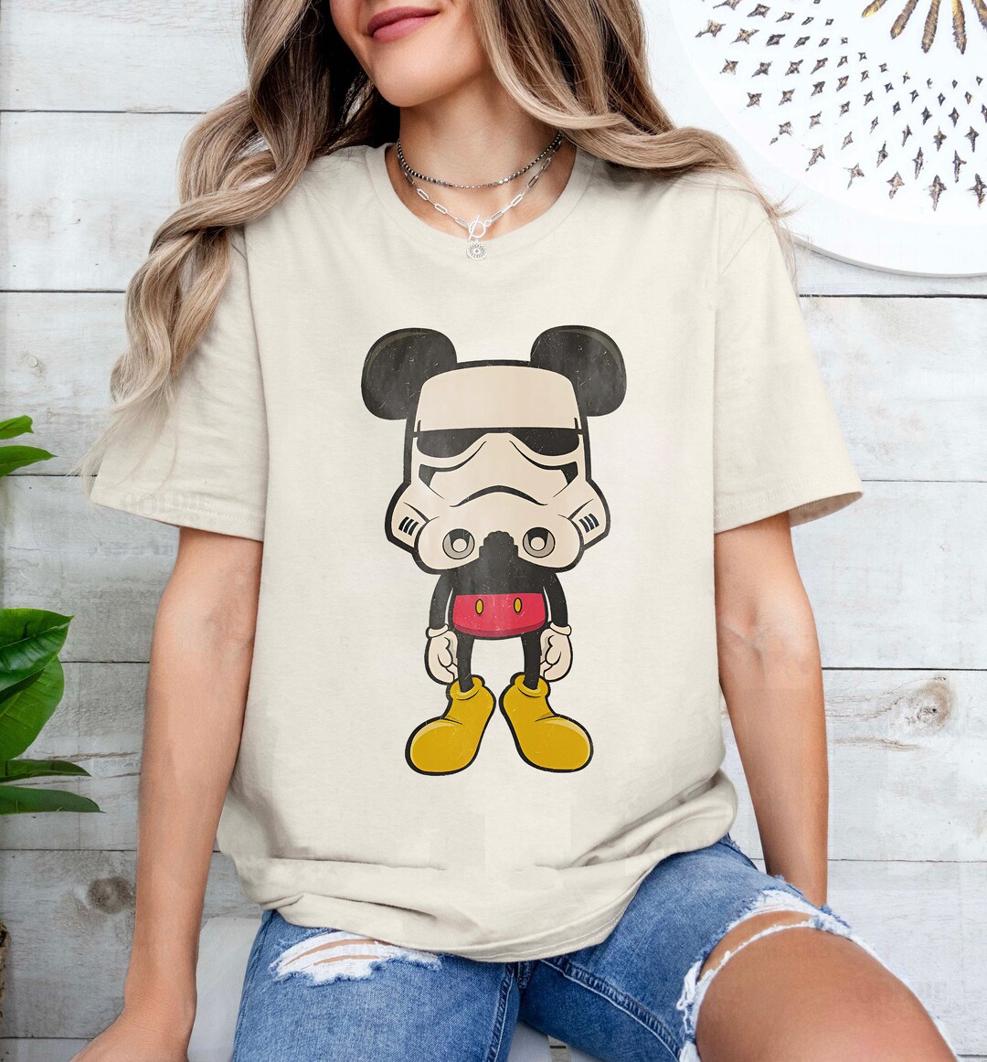 Funny Disney Star Wars Mickey Mouse Custom Stormtrooper Retro Shirt ...