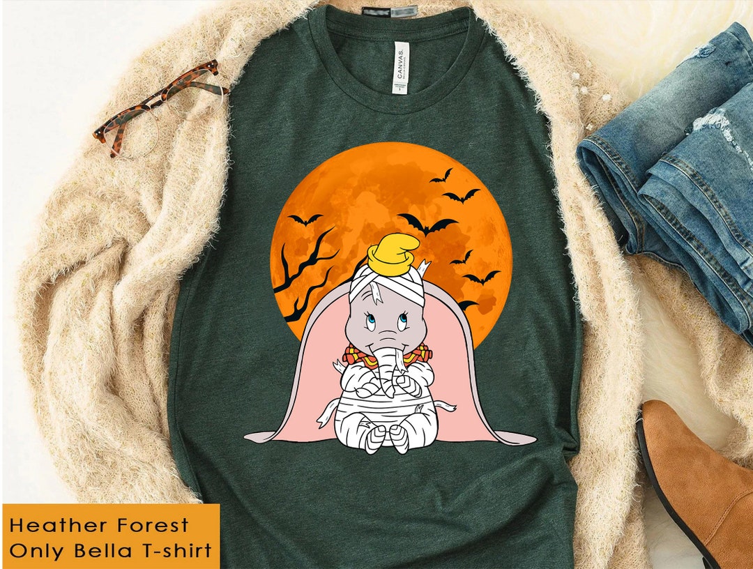 Disney Dumbo Mummy Dumbo Halloween Moon Shirt Cute Dumbo - Etsy
