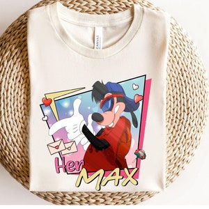 Disney Max and Roxanne Valentine Couple Matching Shirt, A Goofy Movie ...