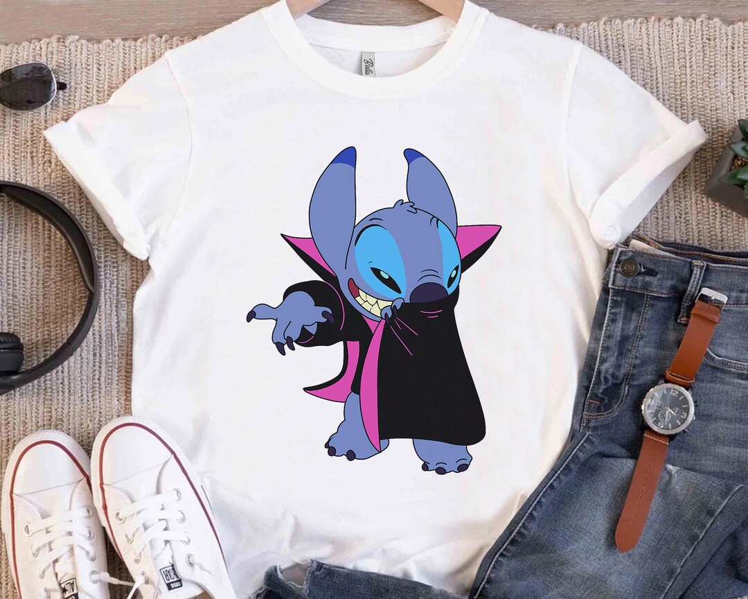 Disney Halloween Stitch Vampire Costume T-shirts, Lilo and Stitch ...