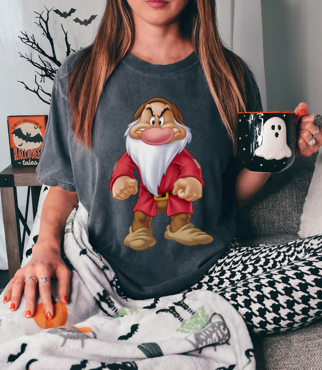 Disney Grumpy Dwarf Shirt Snow White And Seven Dwarfs Shirt Grumpy Portrait Tee Disneyland