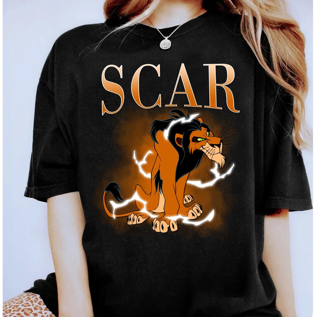 Disney Scar Portrait Retro 90s Shirt, Scar the Lion King Tee, Disney ...