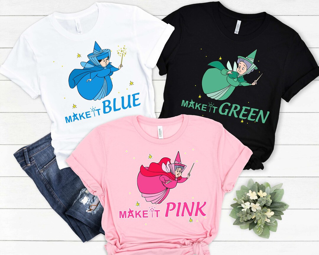 Disney Sleeping Beauty Good Fairies T-shirt, Good Fairies Flora, Fauna ...
