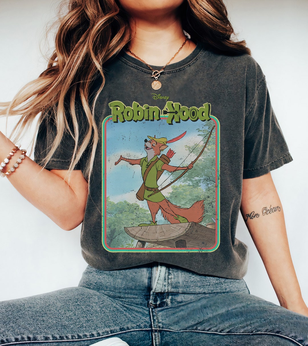 Disney Robin Hood Retro T-shirt, Retro 90s Hood Life Shirt, Disneyland ...