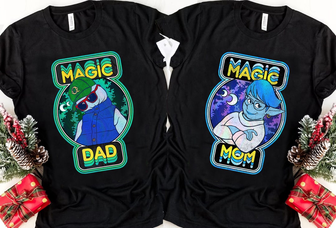 Disney Pixar Onward Magic Dad and Magic Mom Retro Portrait T-shirt ...