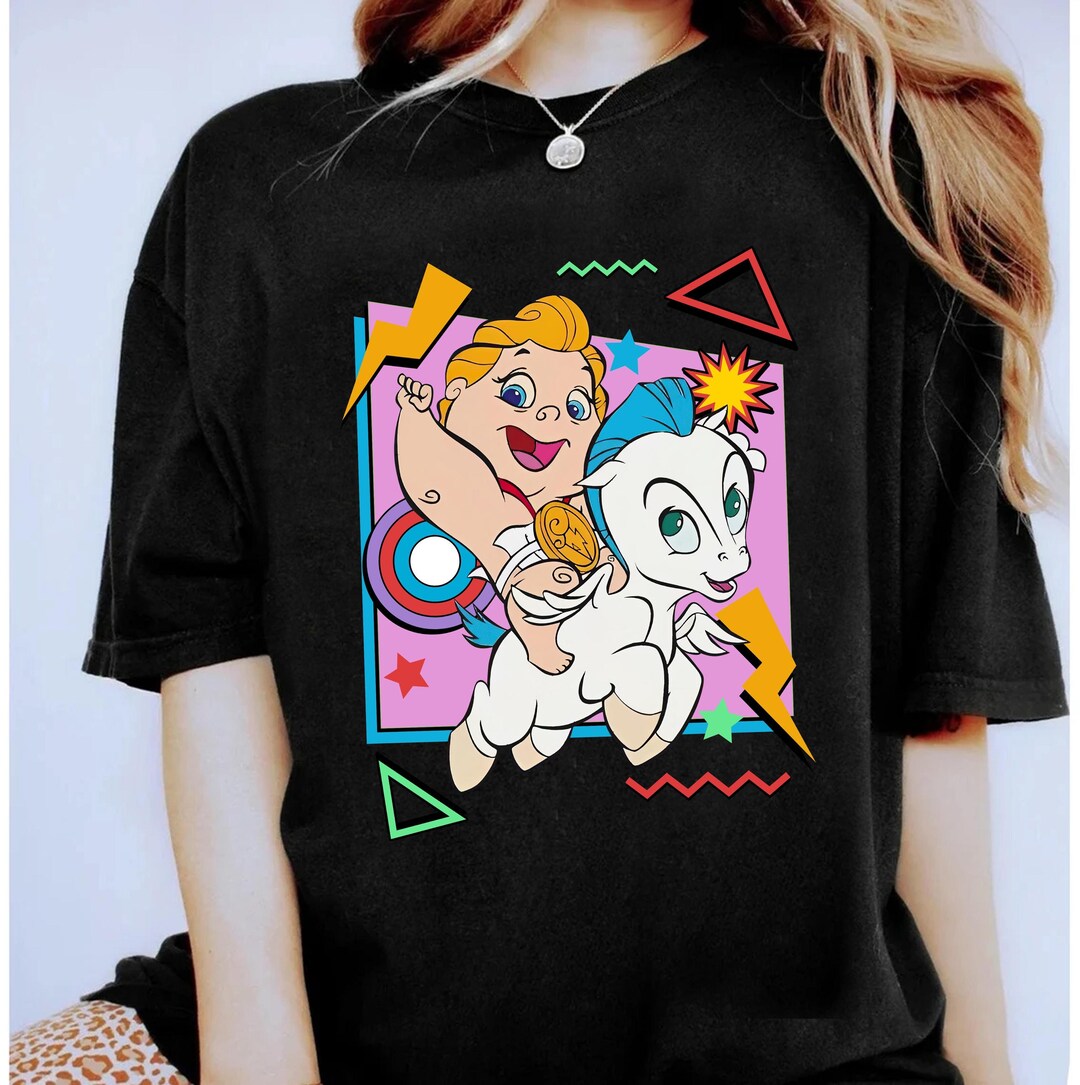 90s Baby Hercules and Pegasus Shirt Disney Hercules Shirt, Disney World ...