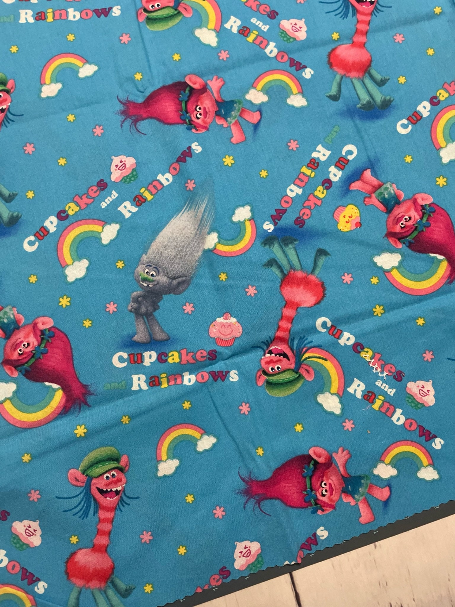 Trolls Inspired 100% Cotton Fabric by the Yard Quilting Fabric - Etsy