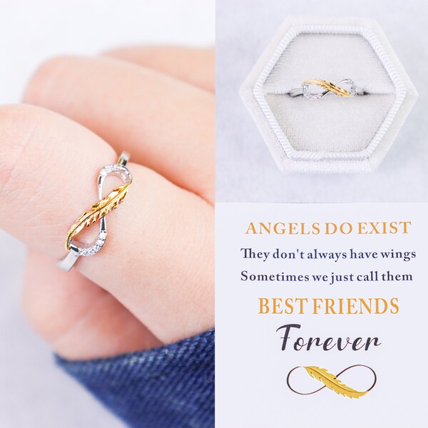 Best Friend Infinity Ring - Etsy
