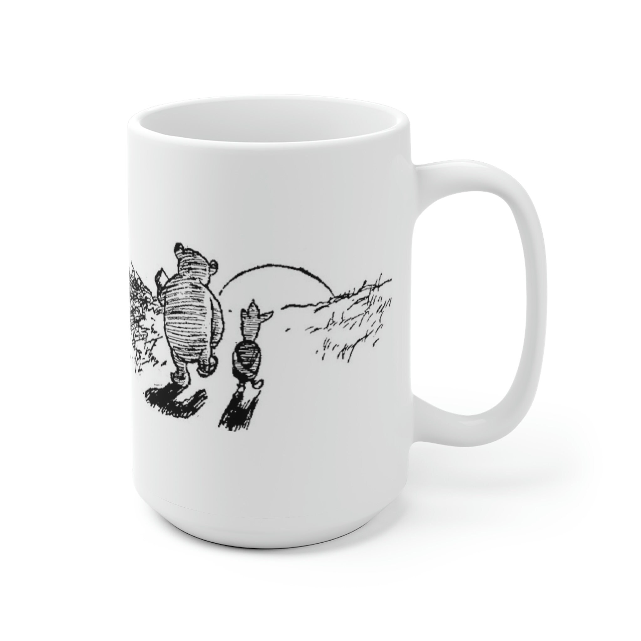 Winnie The Pooh Classic Any Day White Pooh Piglet Ceramic Mugs