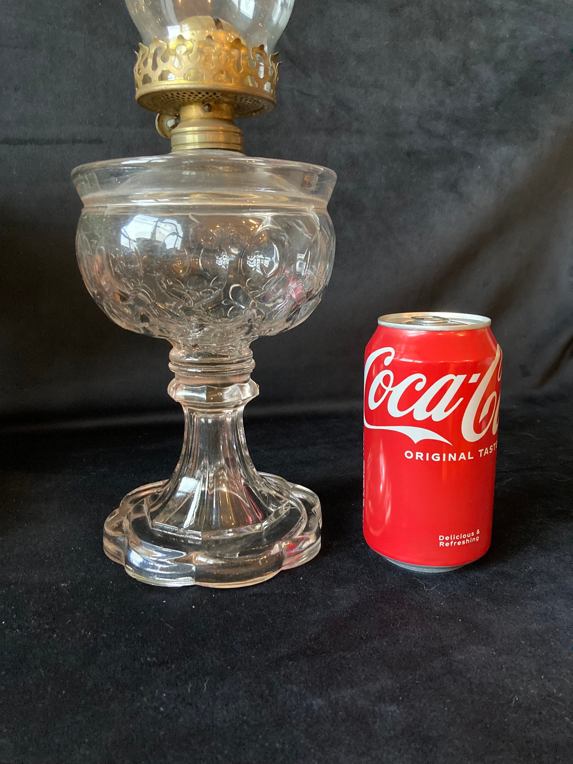 EAPG Flint Glass Kerosene Oil Lamp 1870s - Etsy
