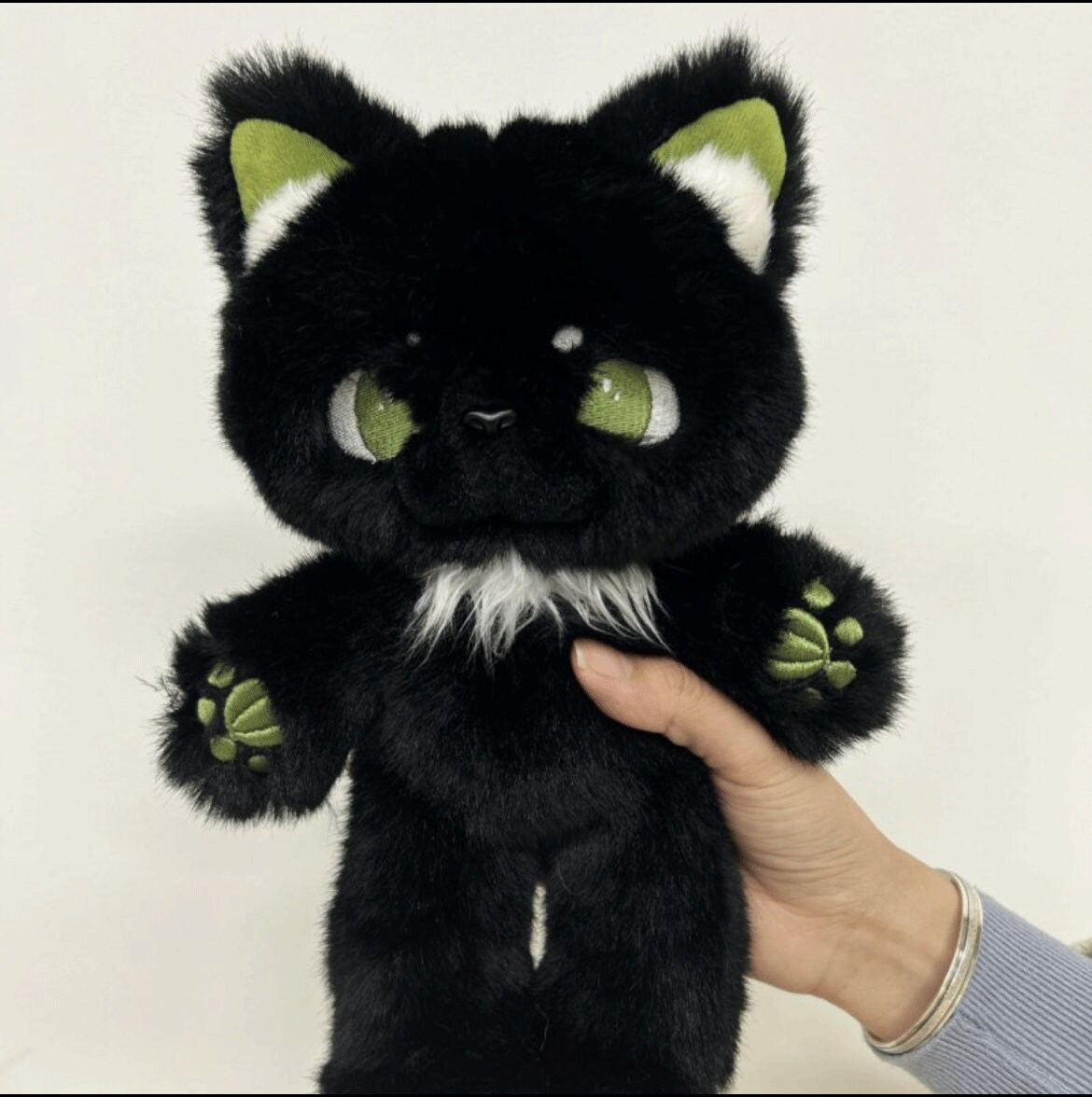 Handmade Cute Cat Plush Doll Kawaii Plush Toys Pendant - Etsy