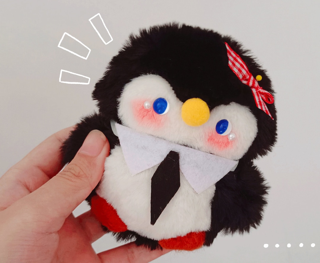 Handmade Cute Penguin Plush Toy, Soft Penguin Plush Toys, Couple's Gift ...