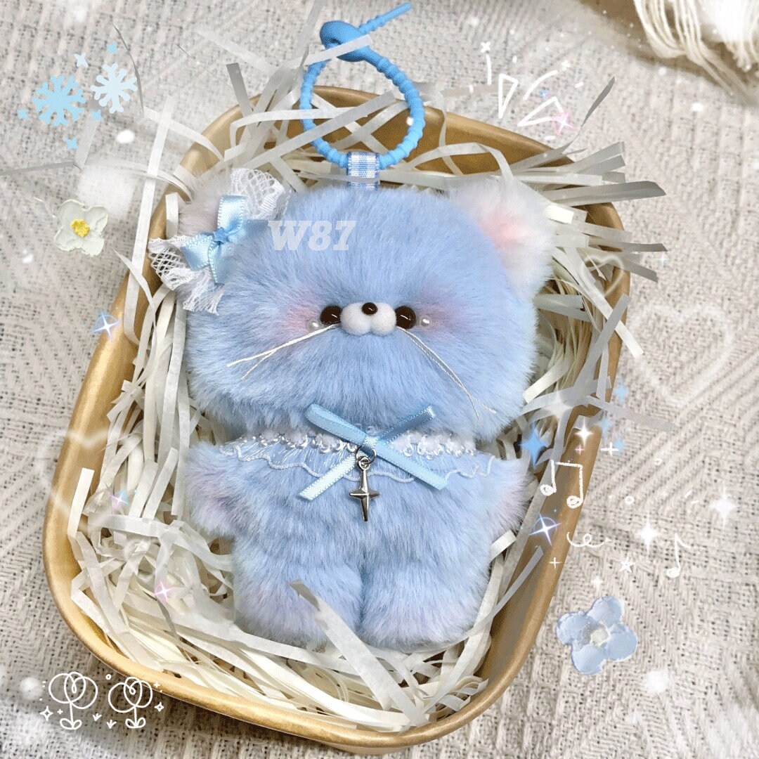 Handmade Plush Toy Winged Cat,kawaii Cat Plush Toys, Plush Pendant ...