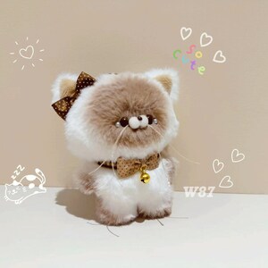 Cute Handmade Plush Cat,kawaii Siamese Cat Plush Toys, Plush Key Chains ...