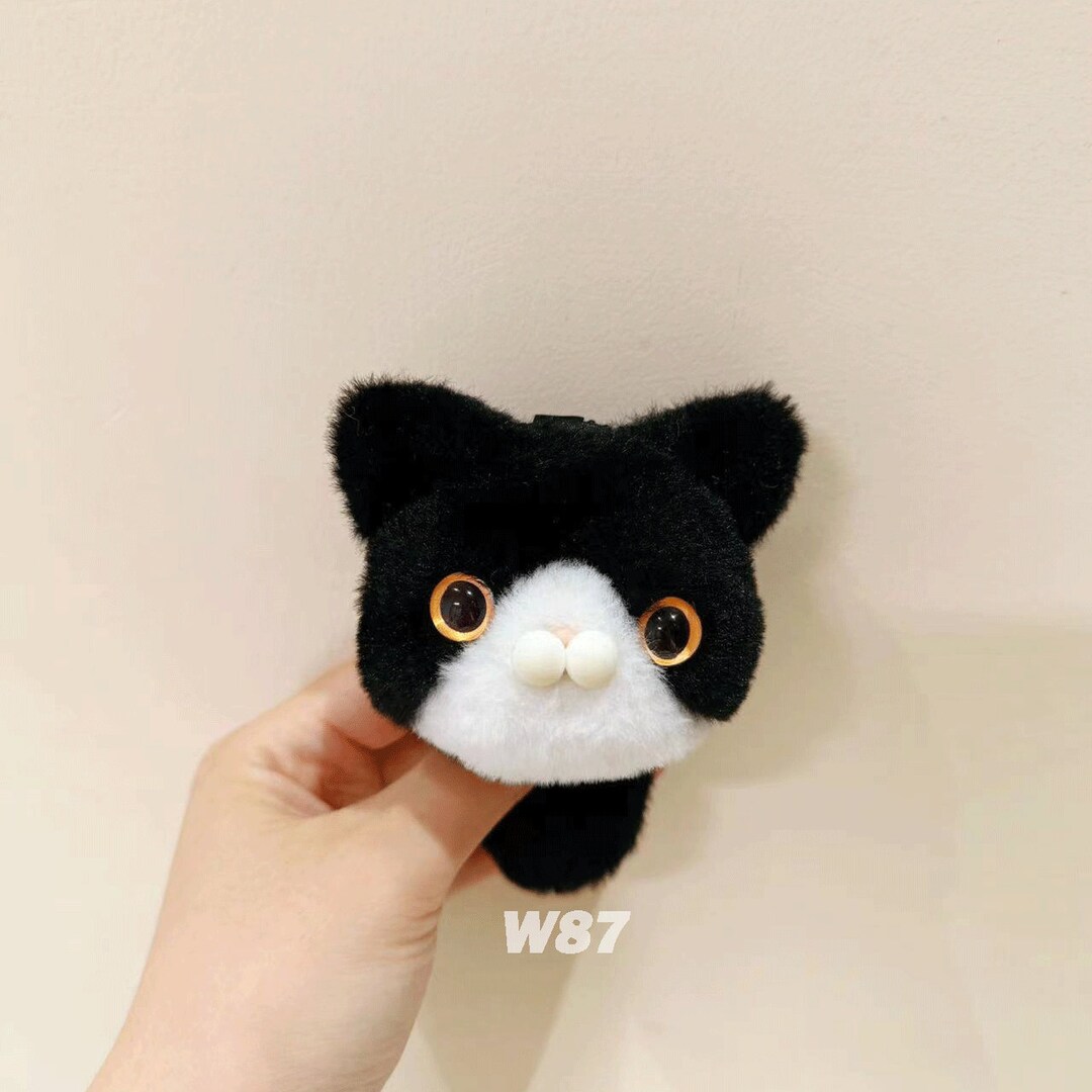 Cute Cat Keychain, Plush Keychain, Handmade Plush Toy, Gift for Her ...