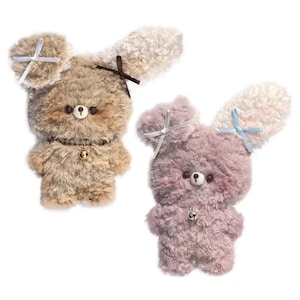 Handmade Bunny Plush Toy Cute Rabbit Plushies 4 Colors - Etsy