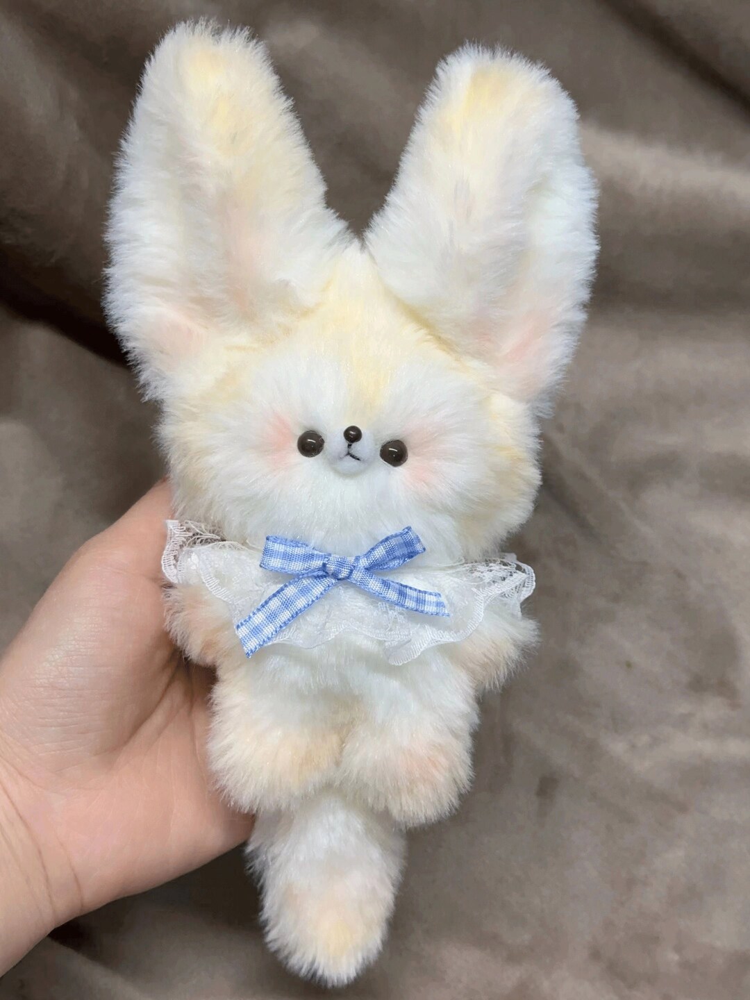 Handmade Plush Toy, Plush Long-eared Foxes Toy, Stuffed Plush Pendant ...