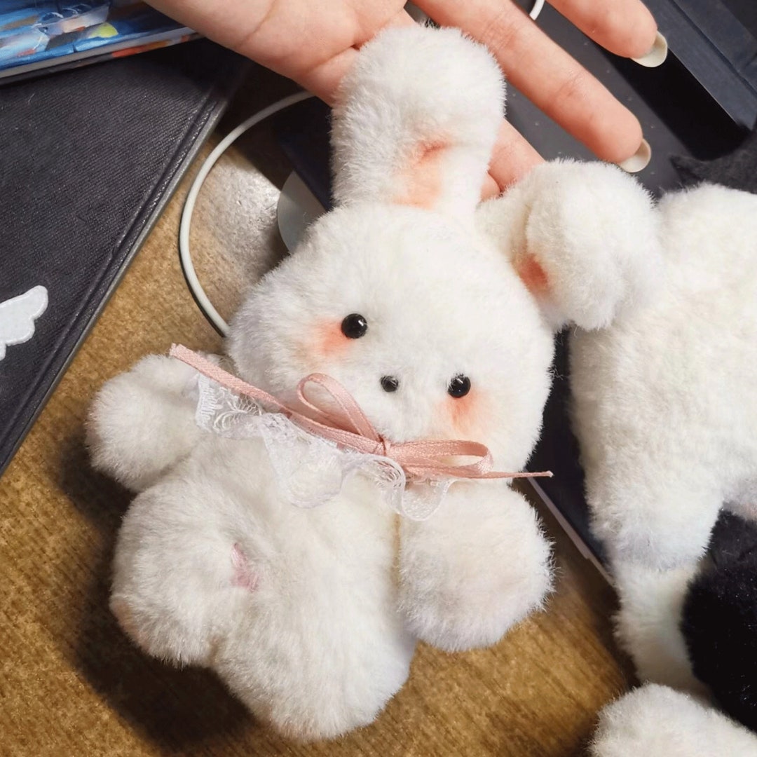 Handmade Bunny Plush Toy Plush Rabbit Doll Stuffed Plush - Etsy