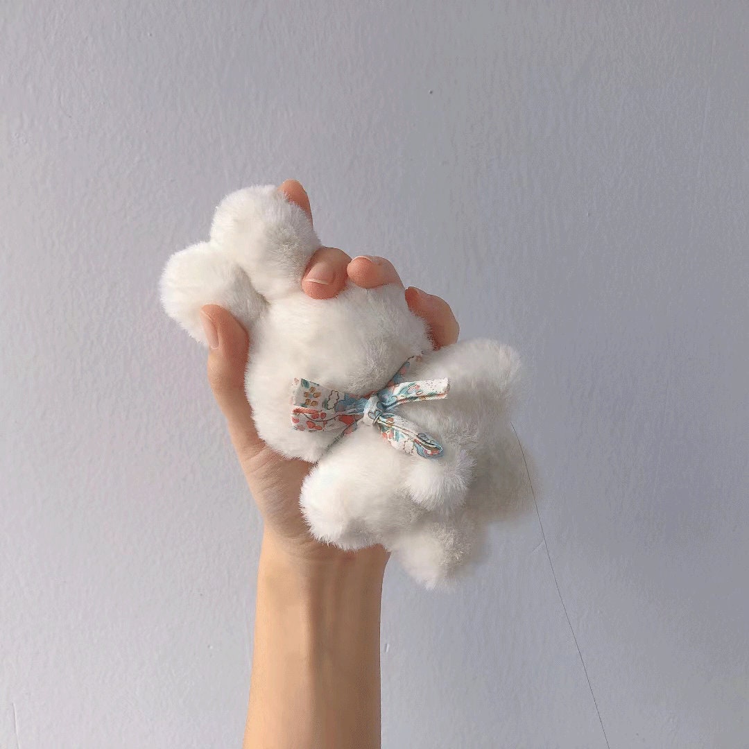 Handmade Cute Rabbit Plush Doll Kawaii Bibs Rabbit Plush Toys - Etsy