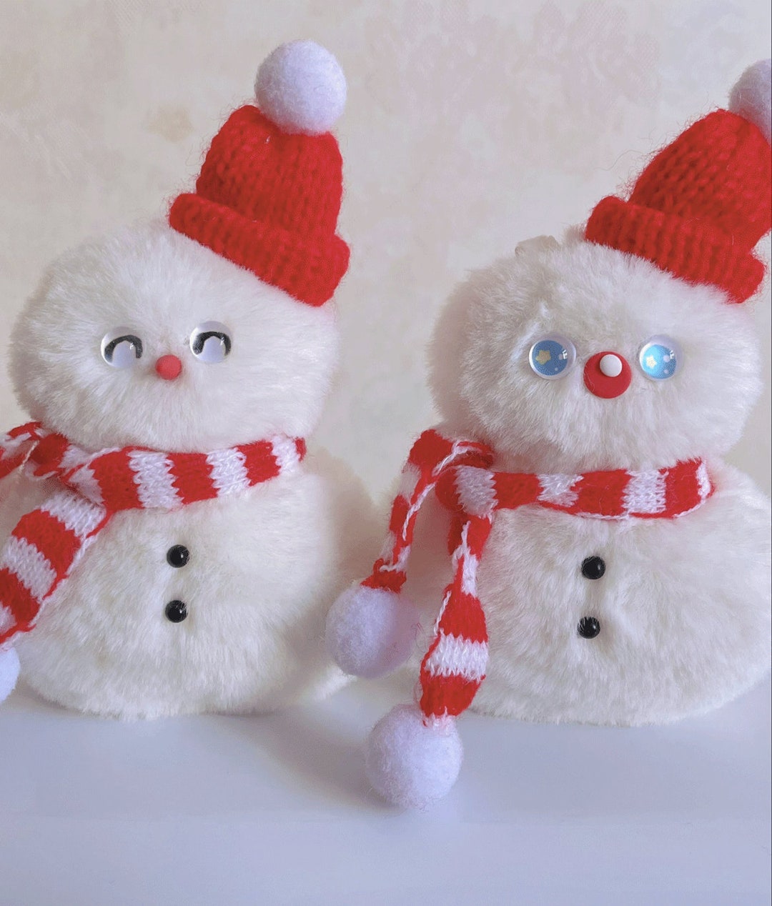 Handmade Plush Christmas Snowman, Stuffed Plush Toys, Birthday Gifts ...