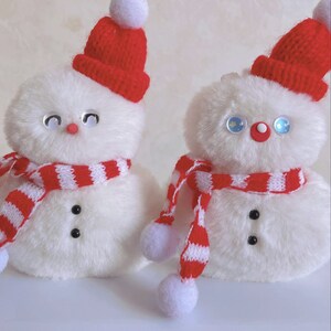 Handmade Plush Christmas Snowman, Stuffed Plush Toys, Birthday Gifts ...