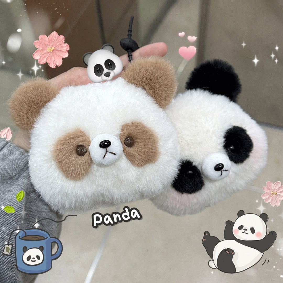Handmade Panda Plush Toy, Kawaii Plush Panda Toys Pendant, Birthday ...