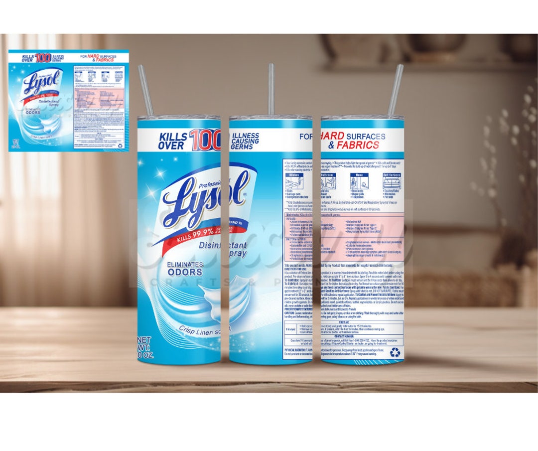 20z Lysol STRAIGHT Vinyl Tumbler Wrap - Etsy
