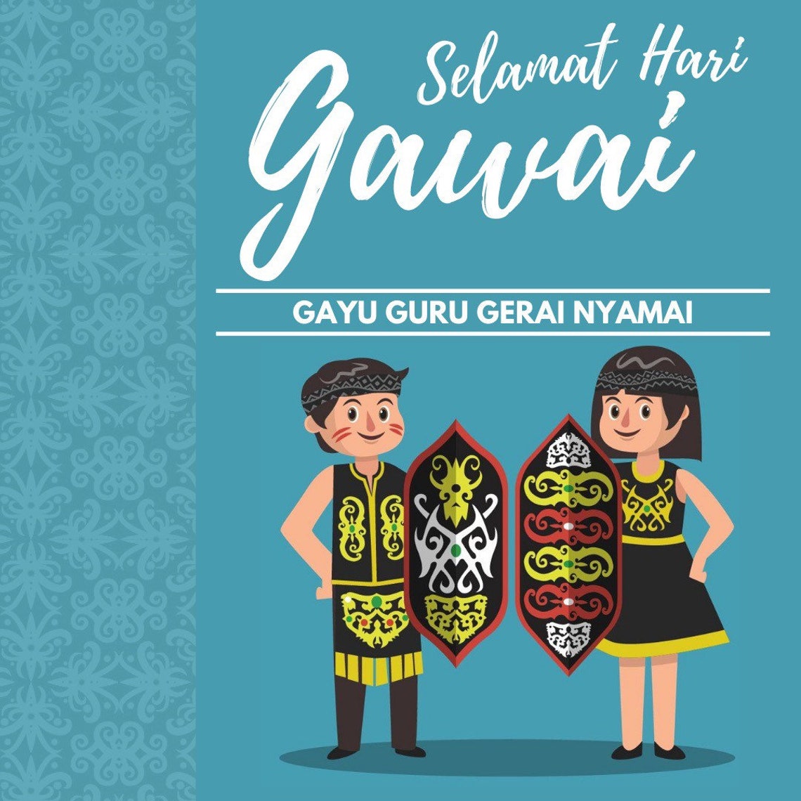 Selamat Hari Gawai - Etsy