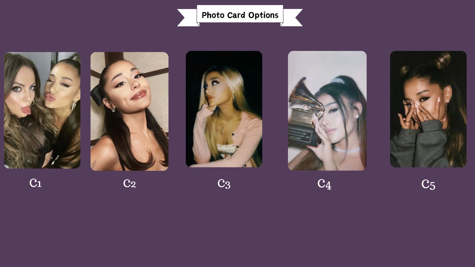 Ariana Grande Photo Cards Unique Arinator Gift High Quality ...