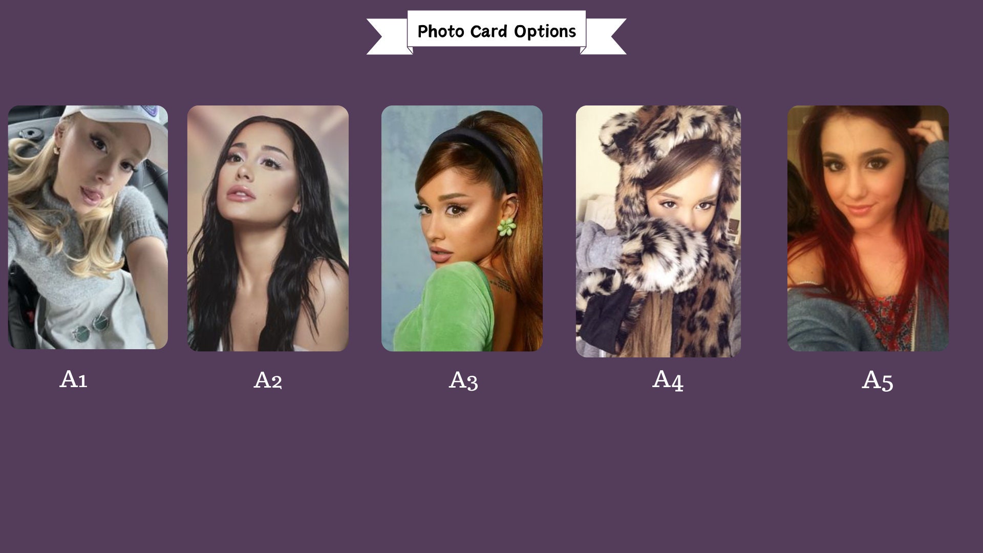 Ariana Grande Photo Cards Unique Arinator Gift High Quality ...