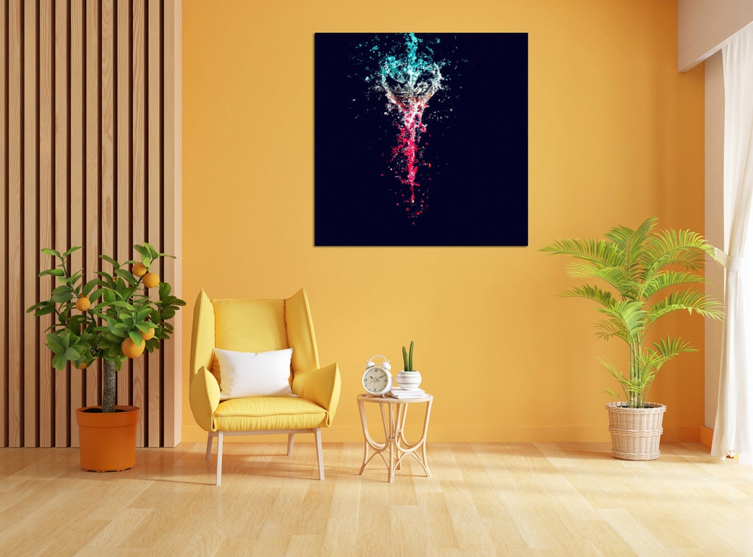 Galaxy Dancer Cosmic Star-swirl Portrait Canvas Art Décor Print - Etsy