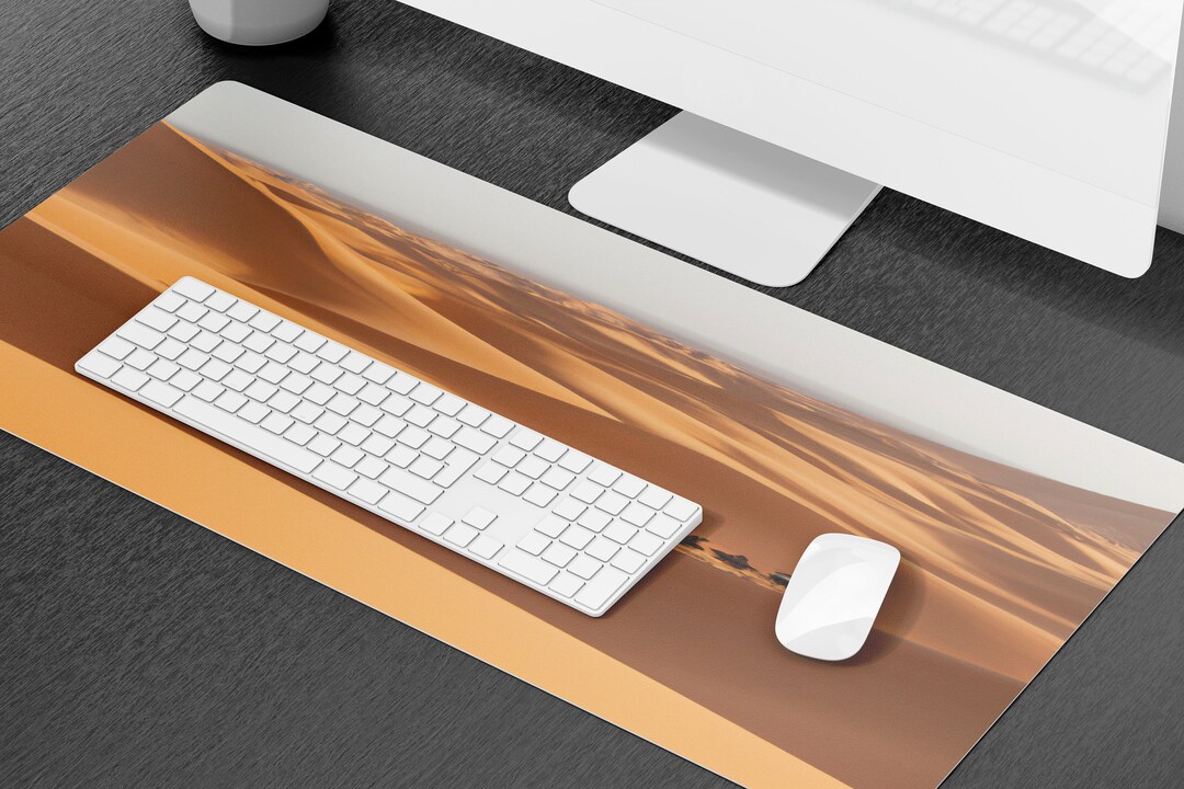 Sahara Desert Mouse Pad and Desk Mat 18x12 , 22x12, 31x15.5 Ergonomic ...