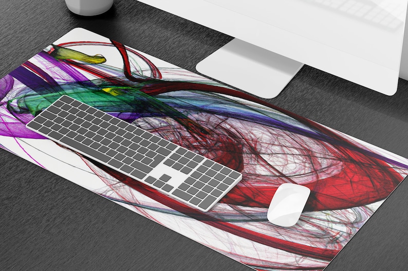 Motivating Motions Vibrations, Lines and Shapes Art Mouse Pad and Desk ...