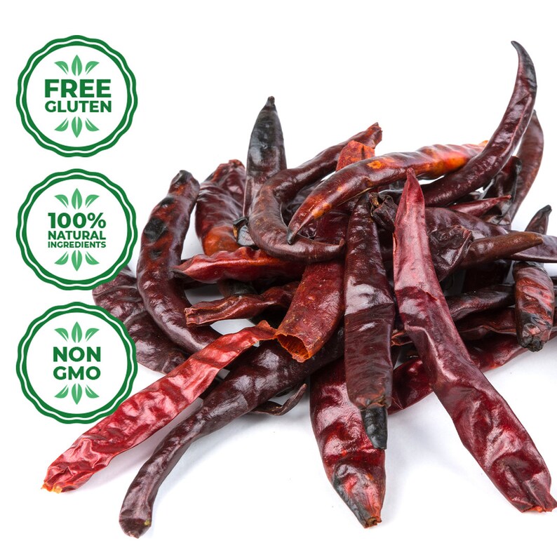 Dry Whole Mexican Guajillo, Ancho, Arbol Peppers Mild Chili, Smoky ...