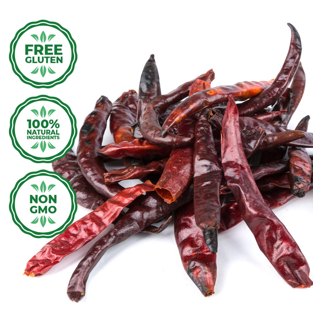 Dry Whole Mexican Guajillo, Ancho, Arbol Peppers Mild Chili, Smoky ...