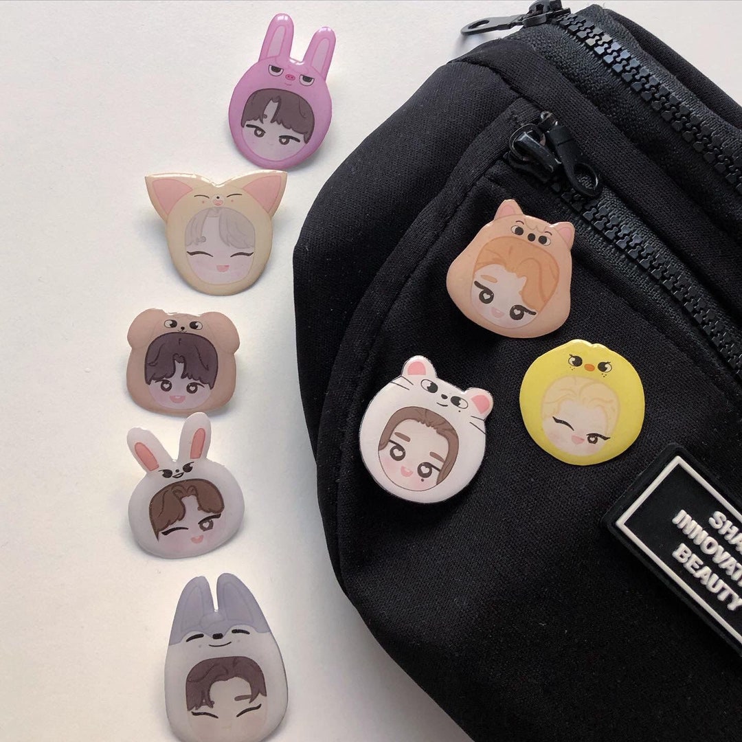 Stray Kids Pins,stray Kids Badge Pins, Stray Kids Rosette, Stray Kids Brooches,cute Pins,kawaii ...