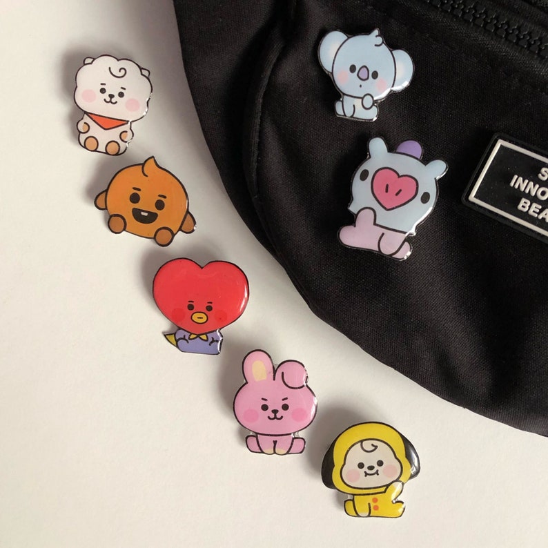 Badge Pins,pins,rosette,bts Pins,bt21 Pins ,brooches,cute Pins - Etsy